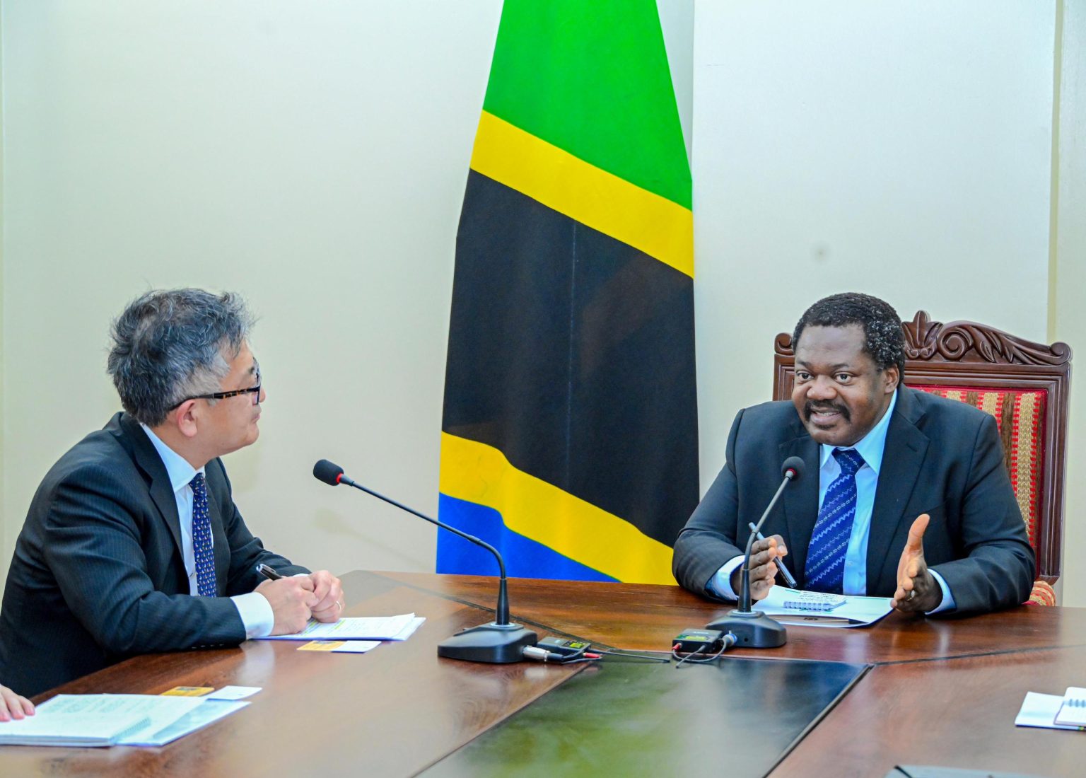 DKT. NCHIMBI AKUTANA NA BALOZI WA JAPAN NCHINI TANZANIA - Mzalendo