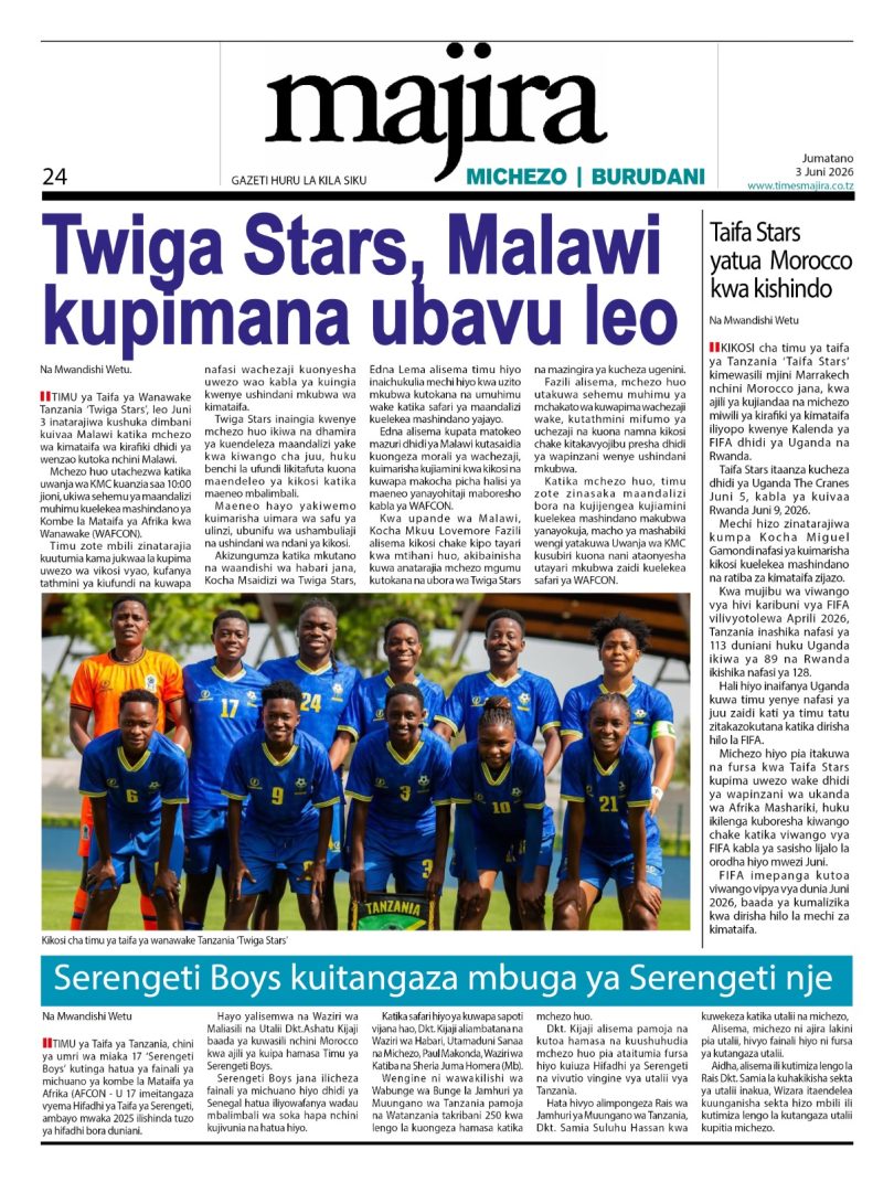 PATA HABARI MOTO MOTO KATIKA MAGAZETI YA LEO JUMATANO JUNI 3,2026 ...